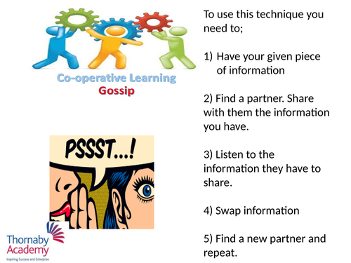 Cooperative learning strategies | Teaching Resources