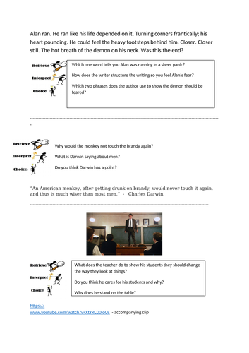 30 Guided Read starter activities Year 5 and 6 RIC's | Teaching Resources