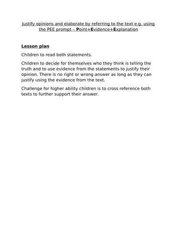 Justifying opinions using evidence - Guided Read lesson | Teaching ...