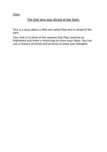 The Owl who was Afraid of the Dark Guided Reading Plan and Resources ...