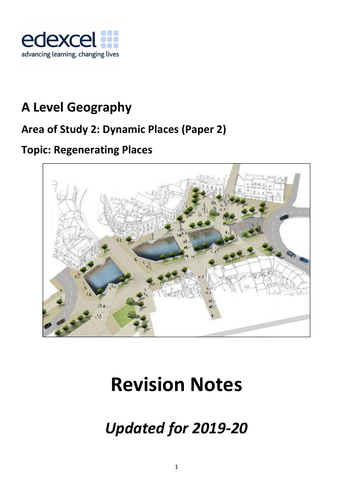 A Level Geography Edexcel - Regenerating Places Revision Notes ...