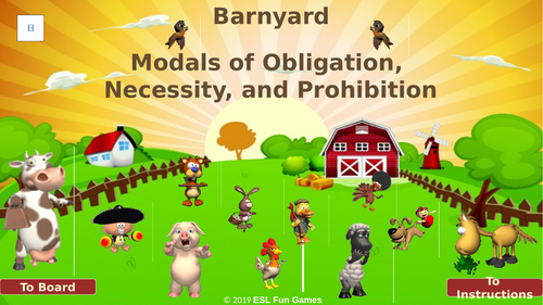 Modals of Obligation, Necessity, and Prohibition Barnyard English ...