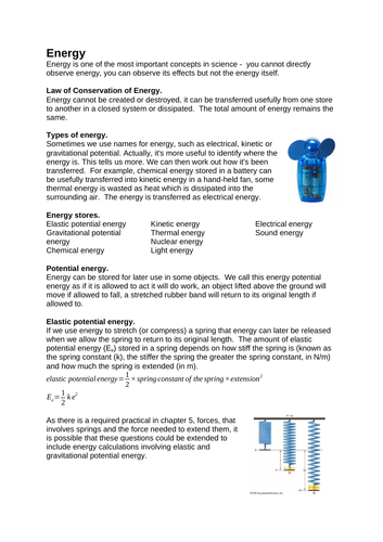 AQA GCSE Physics P1 Energy complete revision notes | Teaching Resources AQA GCSE Physics P1 Energy complete revision notes | Teaching Resources