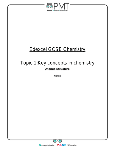 Edexcel GCSE Chemistry Notes | Teaching Resources Edexcel GCSE Chemistry Notes | Teaching Resources