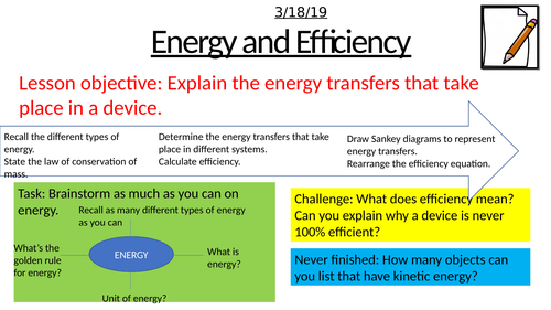 Energy and Efficiency | Teaching Resources