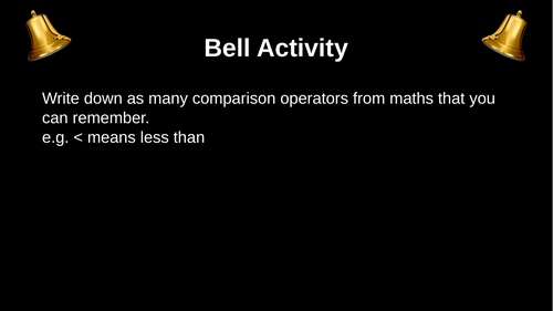 Programming - (Textual) Python: Lesson 6 Boolean expressions, if, if ... Programming - (Textual) Python: Lesson 6 Boolean expressions, if, if ...