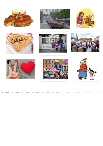 Les fêtes - starter match up GCSE French | Teaching Resources