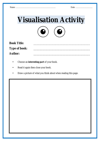 Visualisation Worksheets - Reading Activities | Teaching Resources