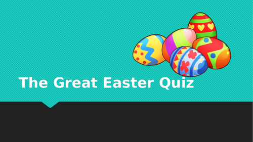 Easter Quiz 2019 | Teaching Resources Easter Quiz 2019 | Teaching Resources