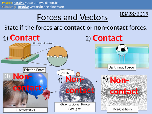 GCSE Physics: Forces and Vectors | Teaching Resources