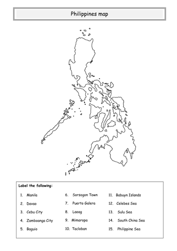 ** Philippines map ** | Teaching Resources