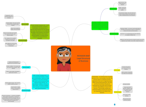 Legal Structure of Business Mind Map | Teaching Resources