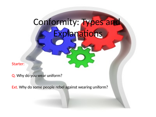 Conformity AQA Alevel | Teaching Resources