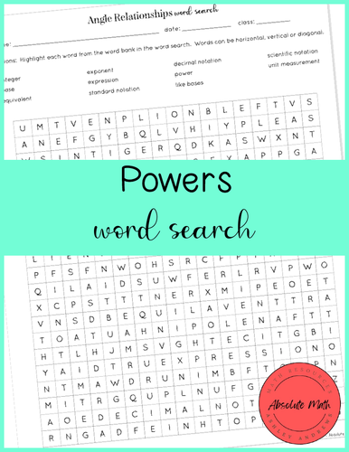 Powers Word Search | Teaching Resources