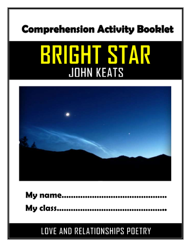 Bright Star Comprehension Activities Booklet! | Teaching Resources