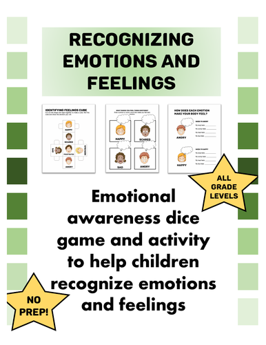 Identifying Feelings and Emotions Activity & Game | Teaching Resources