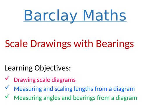Scale Drawings with Bearings | Teaching Resources