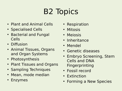 B2 Revision | Teaching Resources