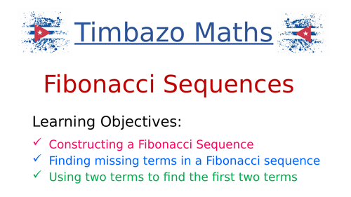 Fibonacci Sequences | Teaching Resources Fibonacci Sequences | Teaching Resources