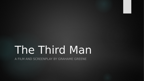 GCSE English Language: Creative Writing on The Third Man | Teaching ...