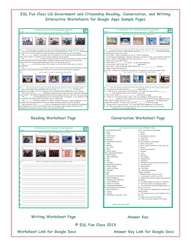 US Government and Citizenship Read-Converse-Write Interactive ...