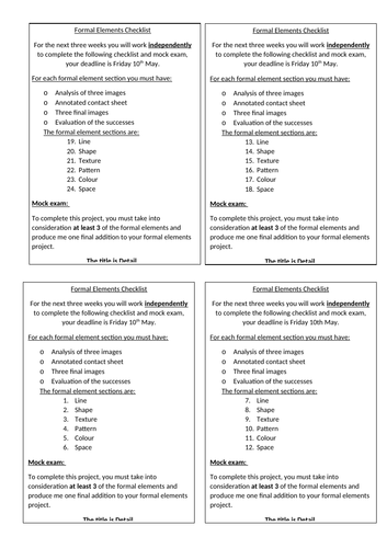 Formal Elements Photography Project | Teaching Resources Formal Elements Photography Project | Teaching Resources
