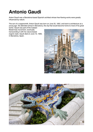 Traditional Fine Artist Factsheets - Art & Design - Research | Teaching ...