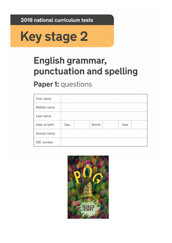Y6 KS2 Grammar GPS SPaG Paper (Half - 25 questions) Punctuation ...