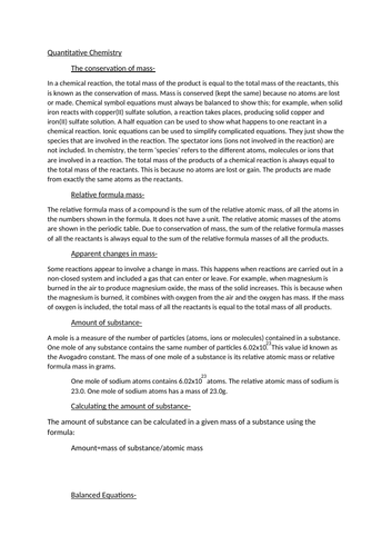 GCSE Chemistry Topic 3 | Teaching Resources