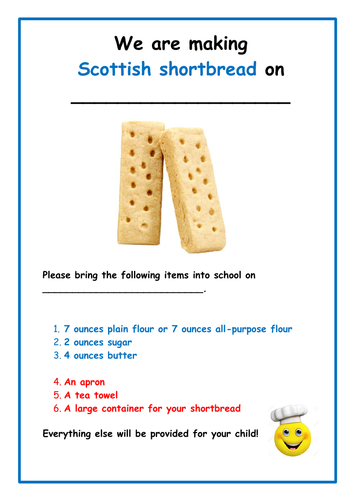 Scotland - Scottish Shortbread | Teaching Resources
