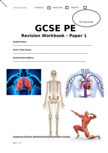 OCR GCSE PE Paper 1 Revision Workbook | Teaching Resources OCR GCSE PE Paper 1 Revision Workbook | Teaching Resources