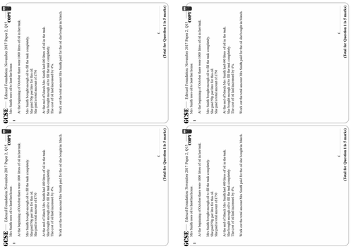 Percentage Change - Calculator - Foundation GCSE Questions | Teaching ... Percentage Change - Calculator - Foundation GCSE Questions | Teaching ...