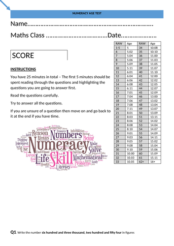 Reading Age Test - supfasr