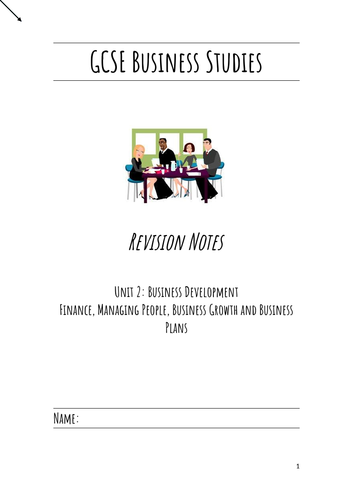 GCSE Business Studies Unit 1 & Unit 2 Revision booklet bundle ... GCSE Business Studies Unit 1 & Unit 2 Revision booklet bundle ...