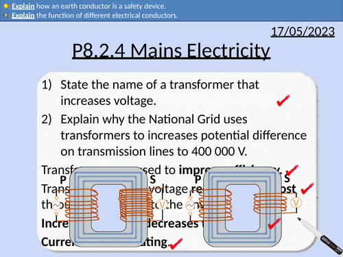 GCSE Physics: Mains Electricity | Teaching Resources