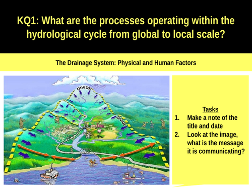 5.2bc The drainage basin Physical and human factors | Teaching Resources