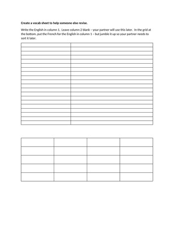MFL revision activity | Teaching Resources MFL revision activity | Teaching Resources