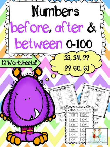 Number Before, After & In-Between Worksheet Pack | Teaching Resources