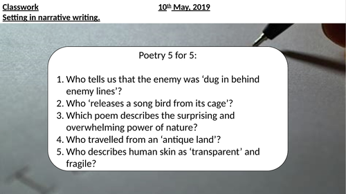 Narrative writing - setting | Teaching Resources