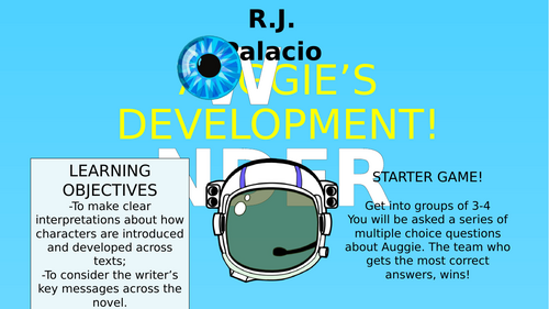 Wonder - Auggie's Development! | Teaching Resources