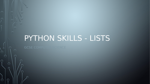 Python Skills Year 10 Lessons | Teaching Resources