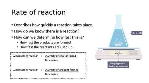 Full revision powerpoint AQA paper 2 rates of reaction and reversible ...