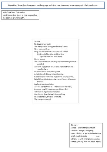 Unseen Poetry GCSE Eng Lit | Teaching Resources