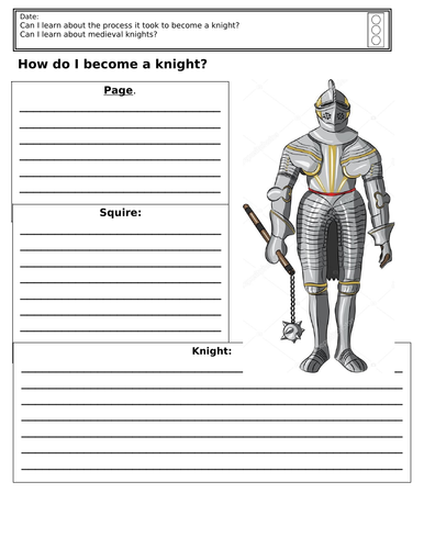 Can I learn about the process it took to become a knight? Can I learn ...