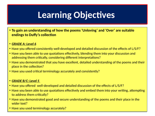 Duffy - 'Unloving' and 'You' | Teaching Resources