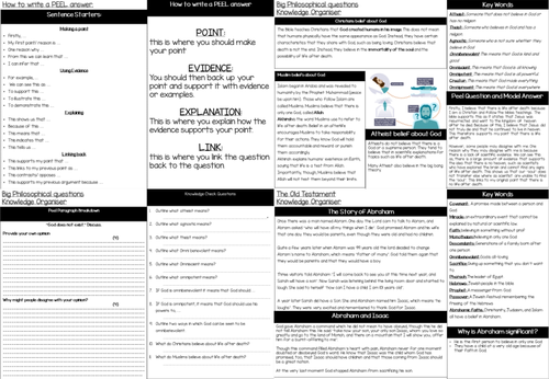 Year 7 Re Revision Pack Teaching Resources