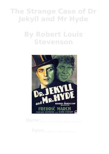 Jekyll and Hyde differentiated text booklet | Teaching Resources