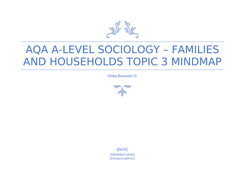 AQA A-level Sociology Family Topic 3 Mindmap | Teaching Resources AQA A-level Sociology Family Topic 3 Mindmap | Teaching Resources