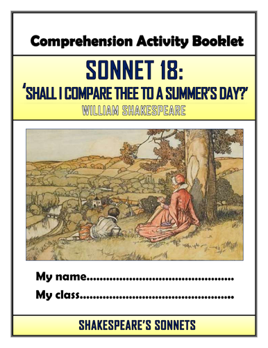 Shakespeare's Sonnet 18 - 'Shall I compare thee to a summer's day ...