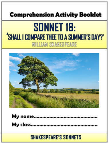 Shakespeare's Sonnet 18 - 'Shall I compare thee to a summer's day ...